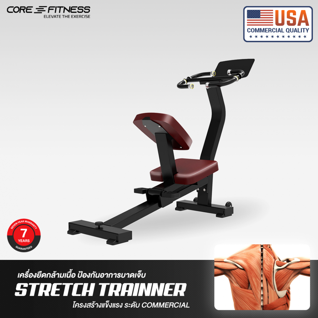 CORE-FITNESS - Stretch Trainer (TB71) เครื่องยืดกล้ามเนื้อ มาตรฐาน ...