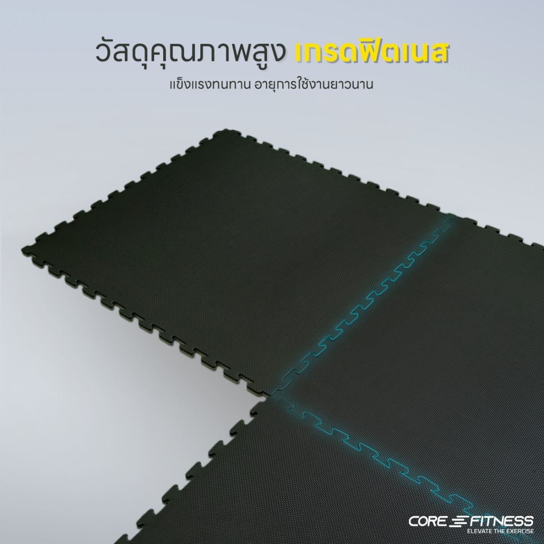 แผ่นรองพื้น คุณภาพสูง Eva เกรด AAA+ แผ่นยางห้องฟิตเนส แผ่นปูสนามเด็กเล่น แผ่นรับแรงกระแทก แบบ ...