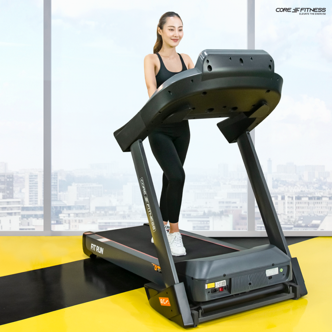 CORE-FITNESS - FIT RUN ลู่วิ่งไฟฟ้า มอเตอร์ AC 5HP (Peak 7HP) ปรับความ ...