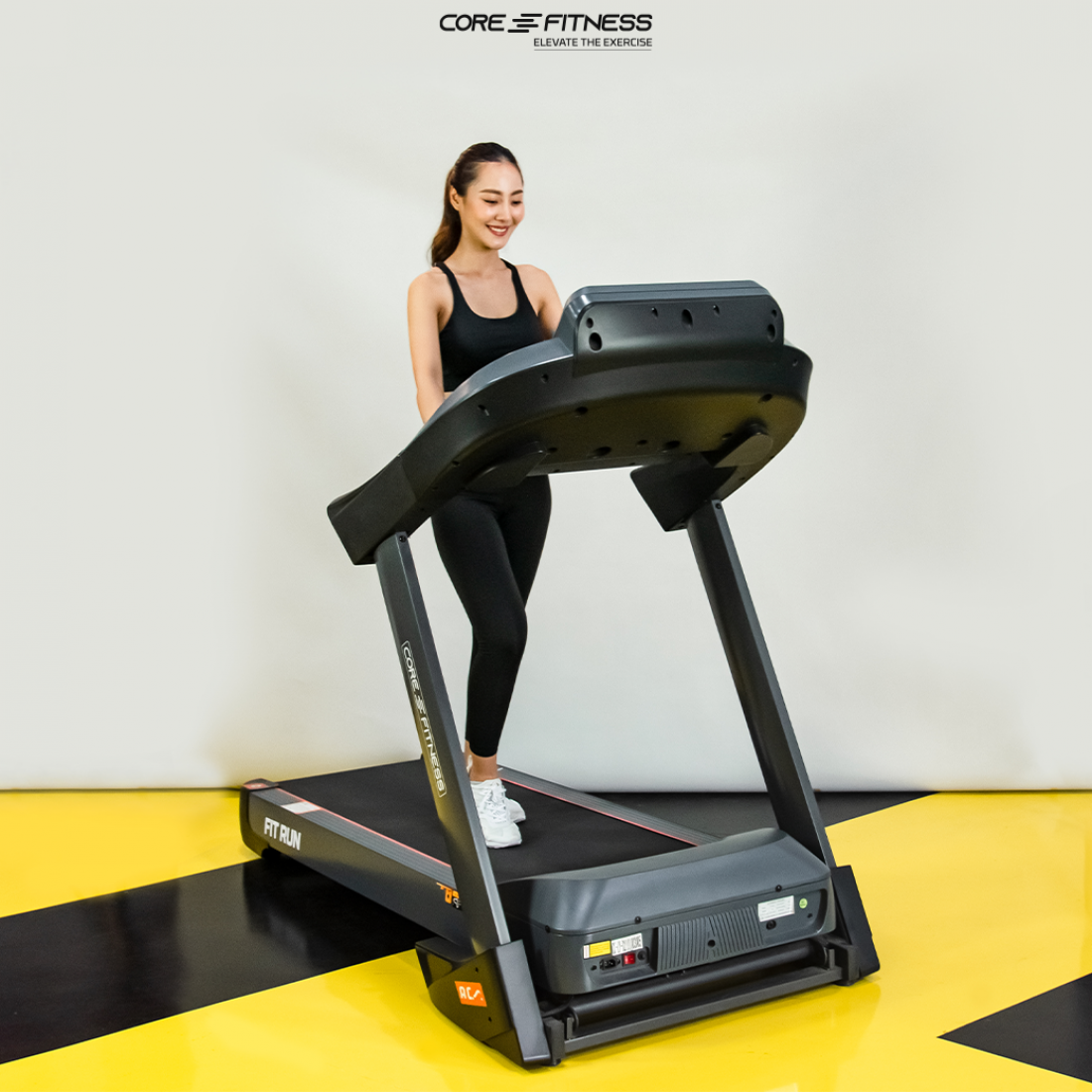 CORE-FITNESS - FIT RUN ลู่วิ่งไฟฟ้า มอเตอร์ AC 5HP (Peak 7HP) ปรับความ ...